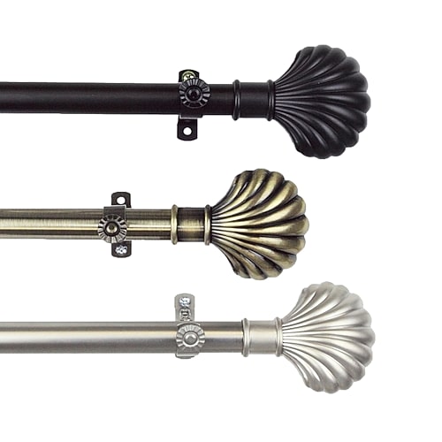 Click here for Rod Desyne Scallop 3/4 IN Adjustable Curtain Rod... prices
