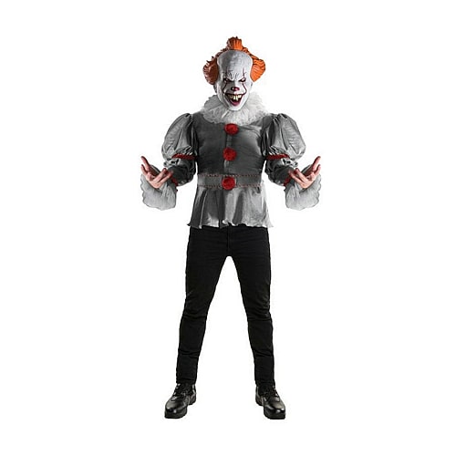 Click here for Mens It Pennywise Clown Deluxe 2-pc. Costume  Larg... prices