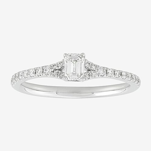 Click here for (H-I / Si1-Si2) Womens 1/2 CT. T.W. Lab Grown Whit... prices