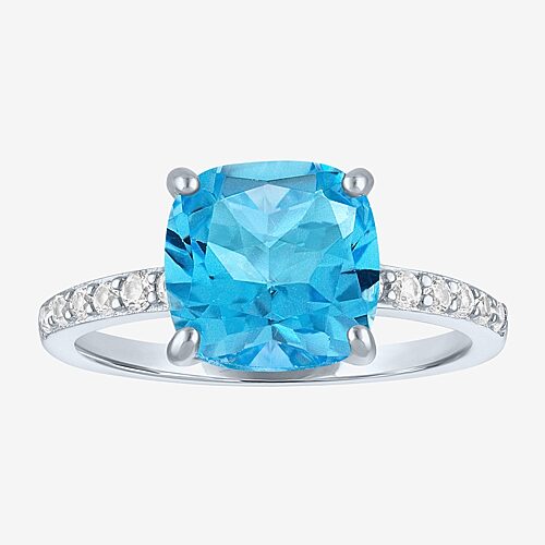 Click here for Womens Lab Created Gemstone Sterling Silver Side S... prices