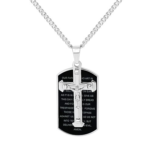 Click here for Mens Stainless Steel Dog Tag 24 Inch Pendant Neckl... prices