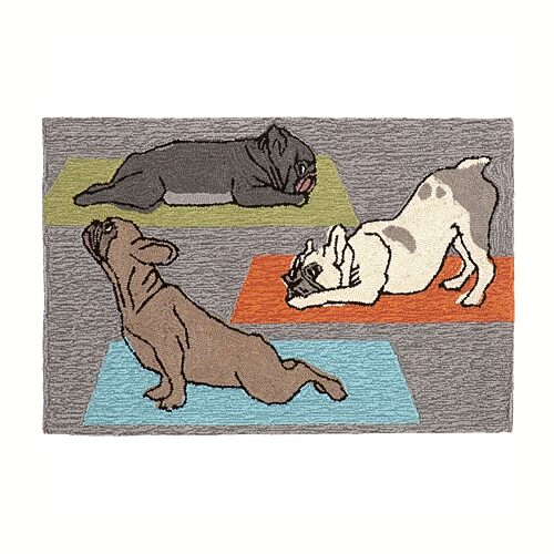 Click here for Liora Manne Frontporch Yoga Dogs Hand Tufted Washa... prices