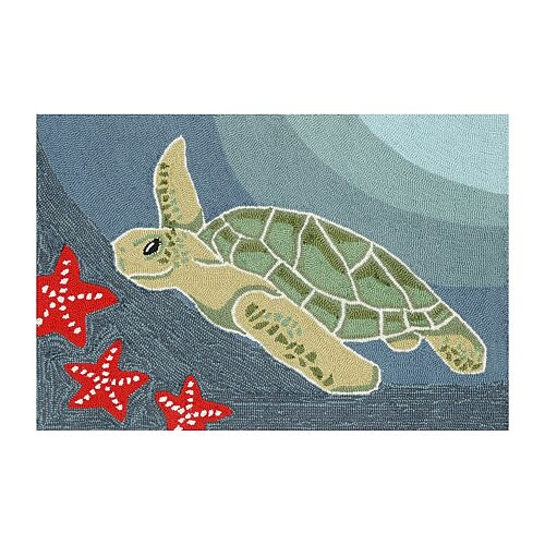 Click here for Liora Manne Frontporch Sea Turtle Rectangle Accent... prices
