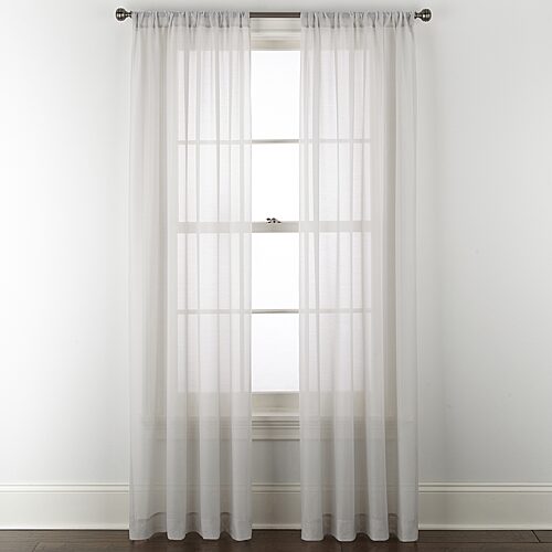 Click here for Home Expressions Remy Solid Rod Pocket Sheer Singl... prices