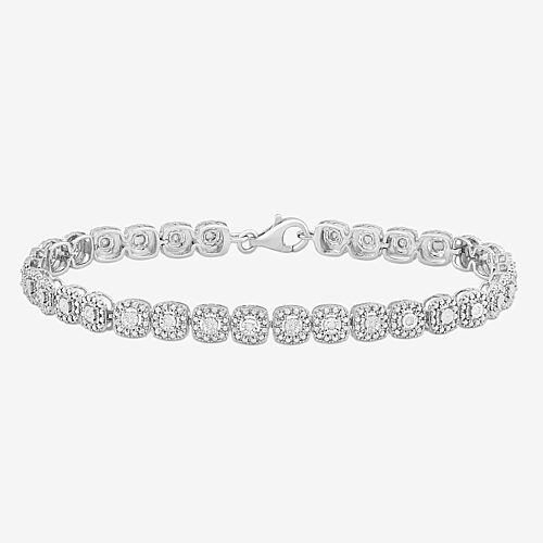 Click here for Womens 1/10 CT. T.W. Natural Diamond Sterling Silv... prices