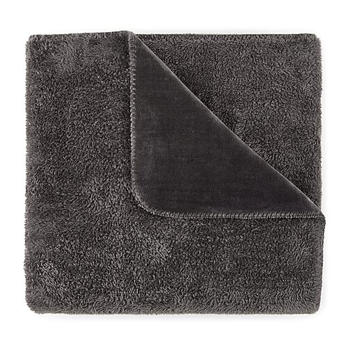 Click here for Linden Street Solid Plush Throw  One Size  Gray prices