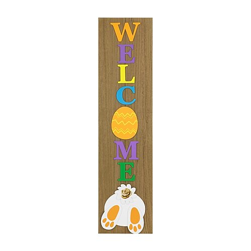 Click here for Northlight Gnomes And Eggs Easter Porch Sign  One... prices