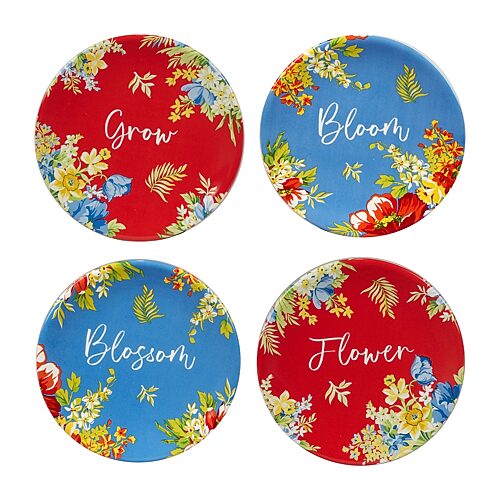 Click here for Certified International Blossom Set of 4 Canape Pl... prices