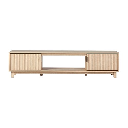 Click here for 70 Reeded Fronts TV Stand  One Size  Beige prices