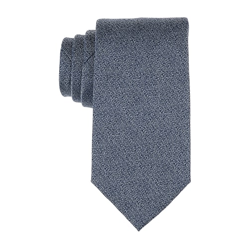 Click here for Stafford Bowen Herringbone Solid Tie  One Size  Bl... prices