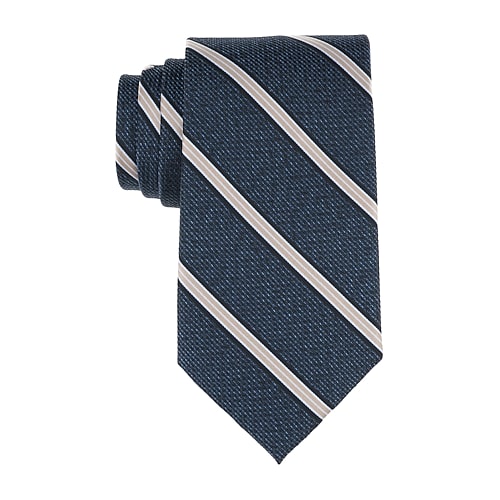Click here for Stafford Millan Striped Tie  One Size  Blue prices