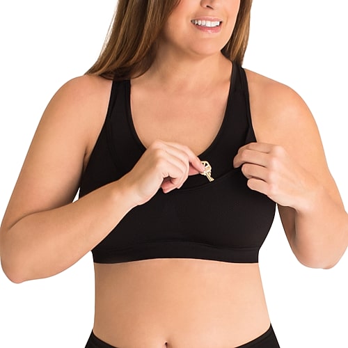Leading Lady The Simone - Seamless Medium-Impact Sports Bra- 5062  3x-large  Black