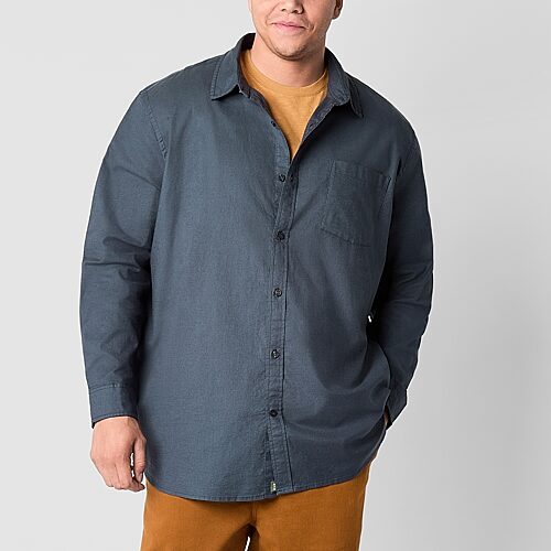 Click here for mutual weave Big and Tall Mens Regular Fit Long Sl... prices