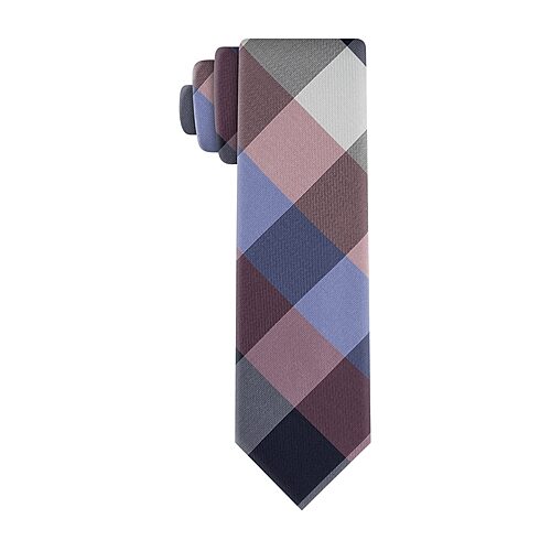 Click here for J. Ferrar Plaid Tie  One Size  Blue prices