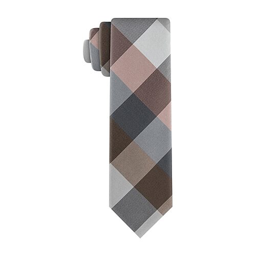 Click here for J. Ferrar Plaid Tie  One Size  Silver prices
