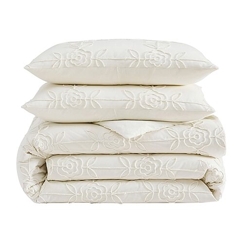 Click here for Peri Home Trellis Rose 3-Piece Comforter Set  King... prices