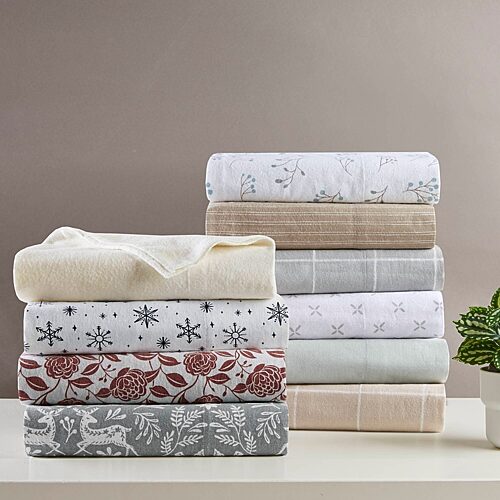 Click here for Madison Park Novelty Printed Cotton Flannel 4-Pc.... prices