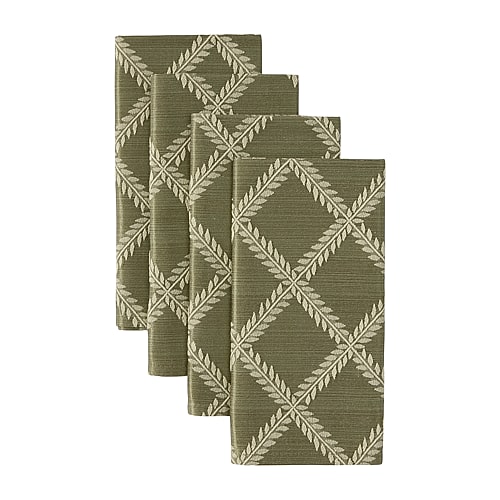 Click here for Lenox Laurel Leaf 4 Pack Napkins  One Size  Green prices