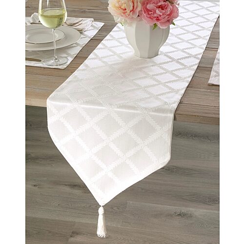 Click here for Lenox Laurel Leaf 90 Runner - White prices