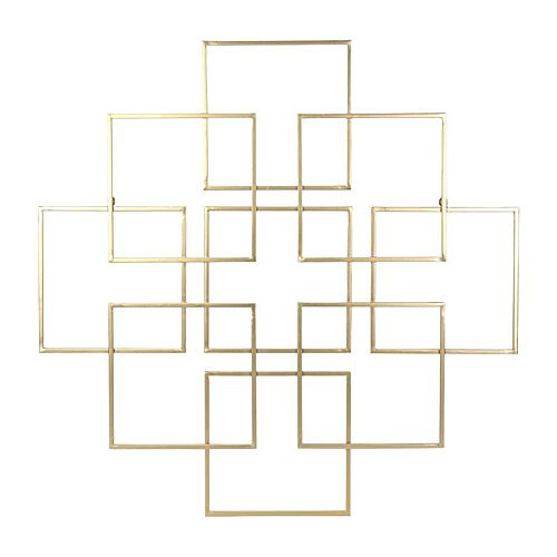 Click here for Cheungs Richese Gold Repeating Square Metal Wall S... prices