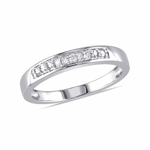 Click here for Womens 2MM 1/10 CT. T.W. Natural White Diamond Ste... prices
