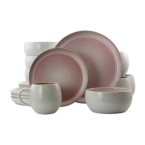 Click here for Elama Mocha Muave 16 Piece Luxurious Stoneware Din... prices