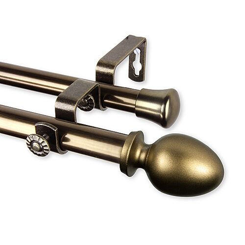 Click here for Rod Desyne Emeka Double Curtain Rod  One Size  Yel... prices