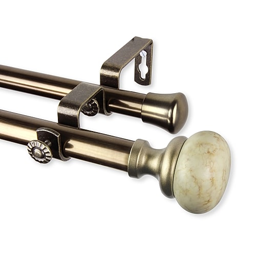 Click here for Rod Desyne Merlyn Double Curtain Rod  One Size  Ye... prices