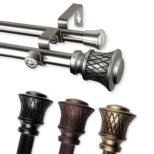 Click here for Rod Desyne Lennart Double Curtain Rod  One Size  S... prices
