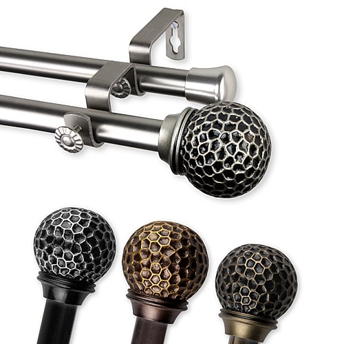 Click here for Rod Desyne Celio Double Curtain Rod  One Size  Yel... prices
