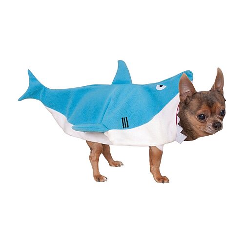 Click here for Shark Jumpsuit Dog Costume  Medium  Blue prices