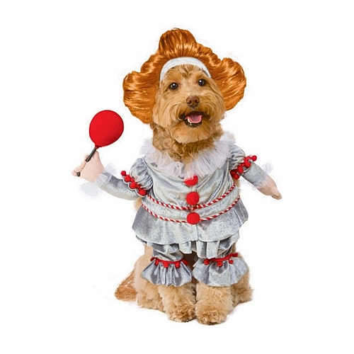 It Pennywise Dog 2-pc. Costume  X-large  Gray