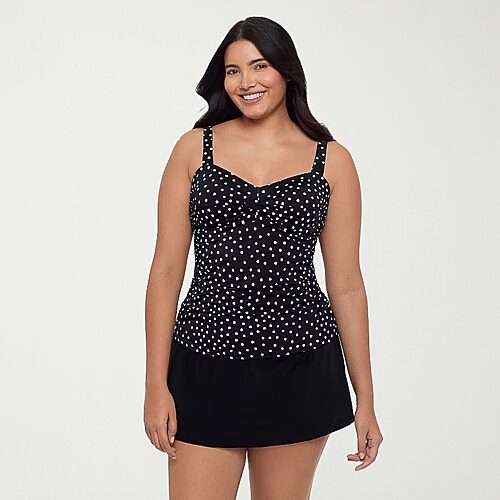 Click here for Trimshaper Womens Dots Tankini Swimsuit Top  12  B... prices