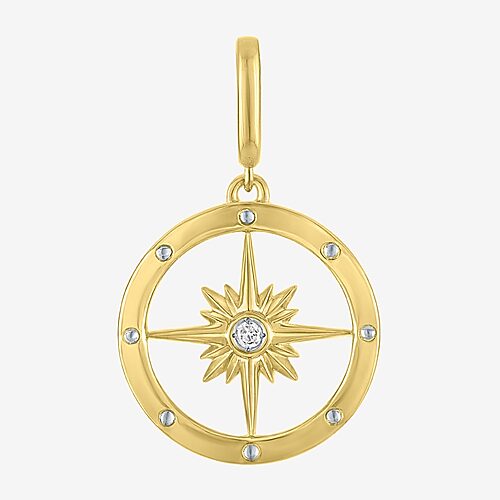 Click here for Charmed by Diamond Addiction Diamond Accent Compas... prices