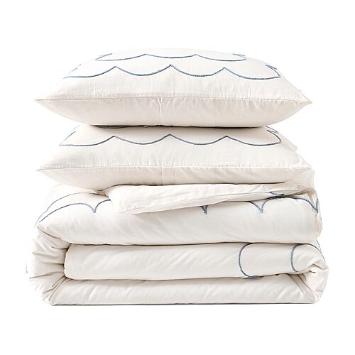 Click here for Peri Home Daydream Scallop 3-Piece Duvet Cover Set... prices