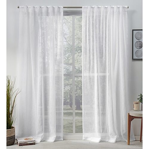 Click here for Exclusive Home Curtains Belgian Tab Top Sheer Set... prices
