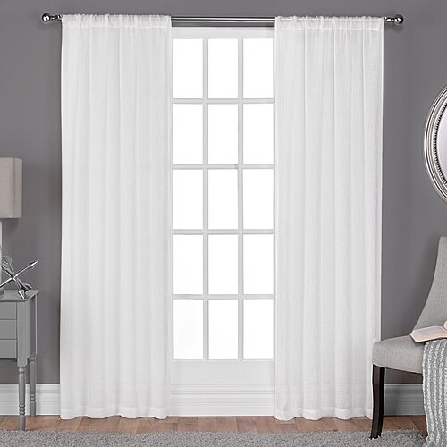 Click here for Exclusive Home Curtains Belgian Rod Pocket Sheer S... prices