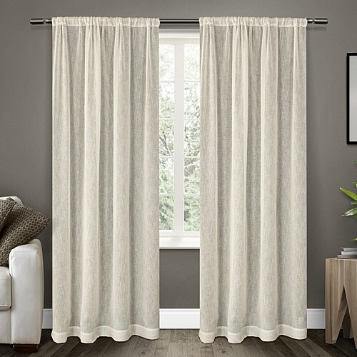 Click here for Exclusive Home Curtains Belgian Rod Pocket Sheer S... prices