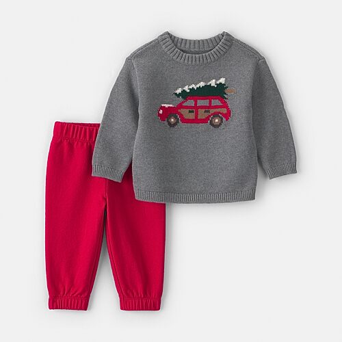 Click here for Carters Baby Boys Christmas Tree Car Sweater and P... prices