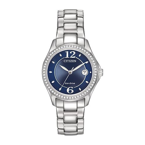 Click here for Citizen Womens Eco-Drive Crystal-Accented Stainles... prices