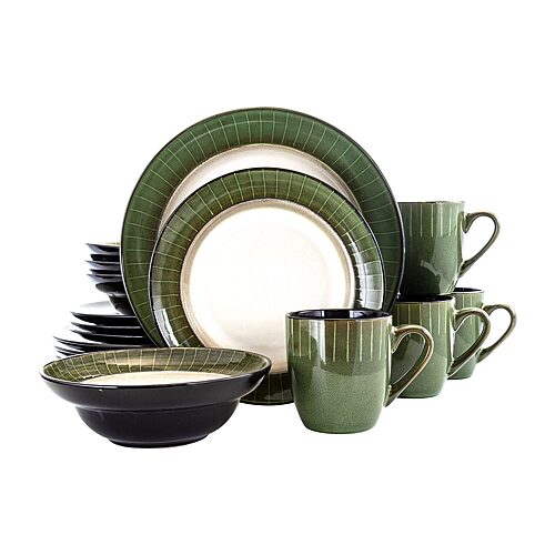 Click here for Elama Grand Jade 16 Piece Luxurious Stoneware Dinn... prices