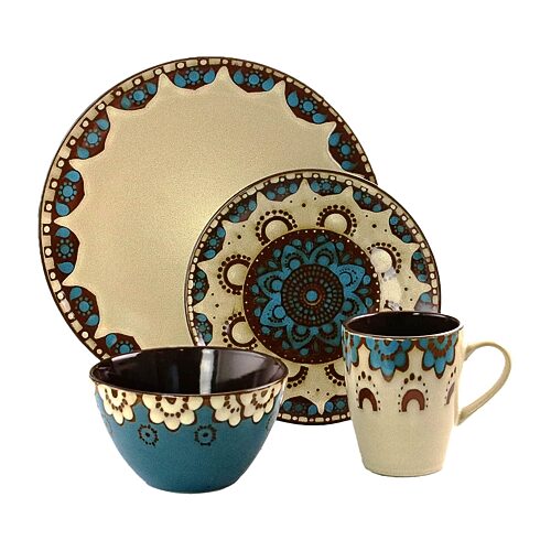 Click here for Elama Clay Heart 16-pc. Stoneware Dinnerware Set... prices