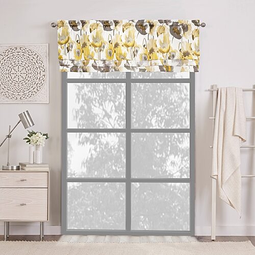Click here for Achim Poppy Field Rod Pocket Valance  One Size  Ye... prices