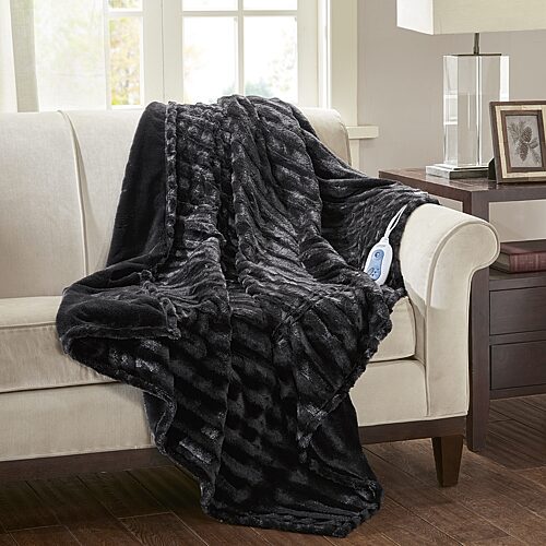 Click here for Beautyrest Heated Duke Faux Fur Heated Throw  50 x... prices