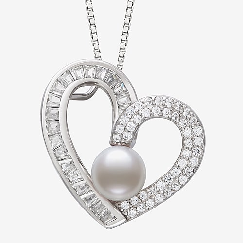 Click here for Womens White Cultured Freshwater Pearl Sterling Si... prices