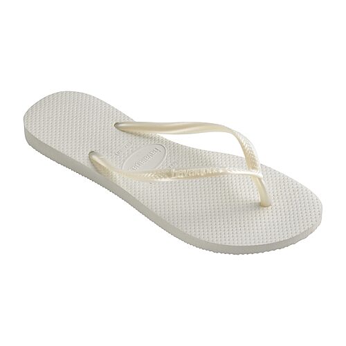 Click here for Havaianas Womens Slim Flip-Flops  7/8  White prices