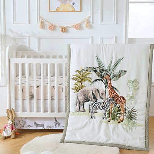 Click here for Sweet Home Collection Wild Safari 4-Piece Nursery... prices