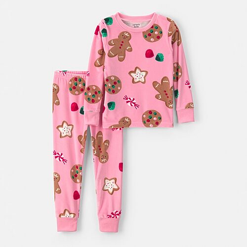 Click here for Carters Toddler Girls 2T-5T Gingerbread-Print Snug... prices