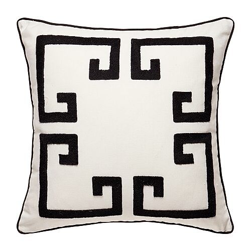 Click here for Dee Ocleppo Greek Key Embroidered Square Throw Pil... prices