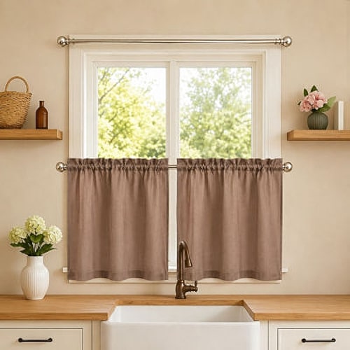 Click here for Sweet Home Collection Ripcord 2-pc. Rod Pocket Win... prices